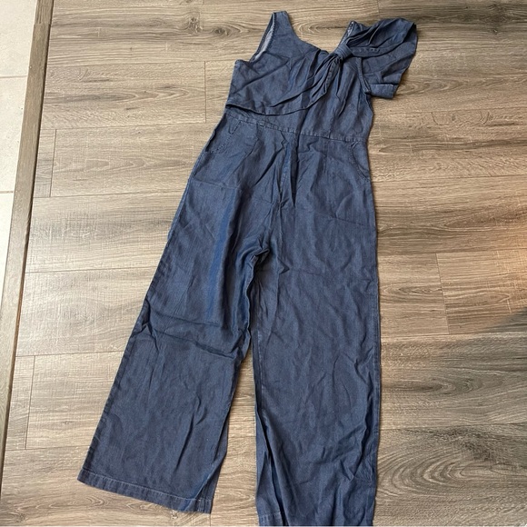 Habitual | Bottoms | Nwt Habitual Kids Stone Blue Denim Jumpsuit Bow ...